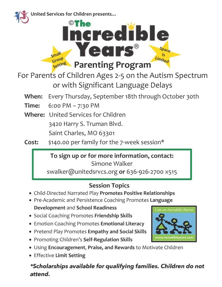 The Incredible Years – United Services for Children